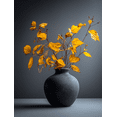 Autumn Yellow Leaves Vase Canvas Print Wall Art for Living Room Bedroom ...