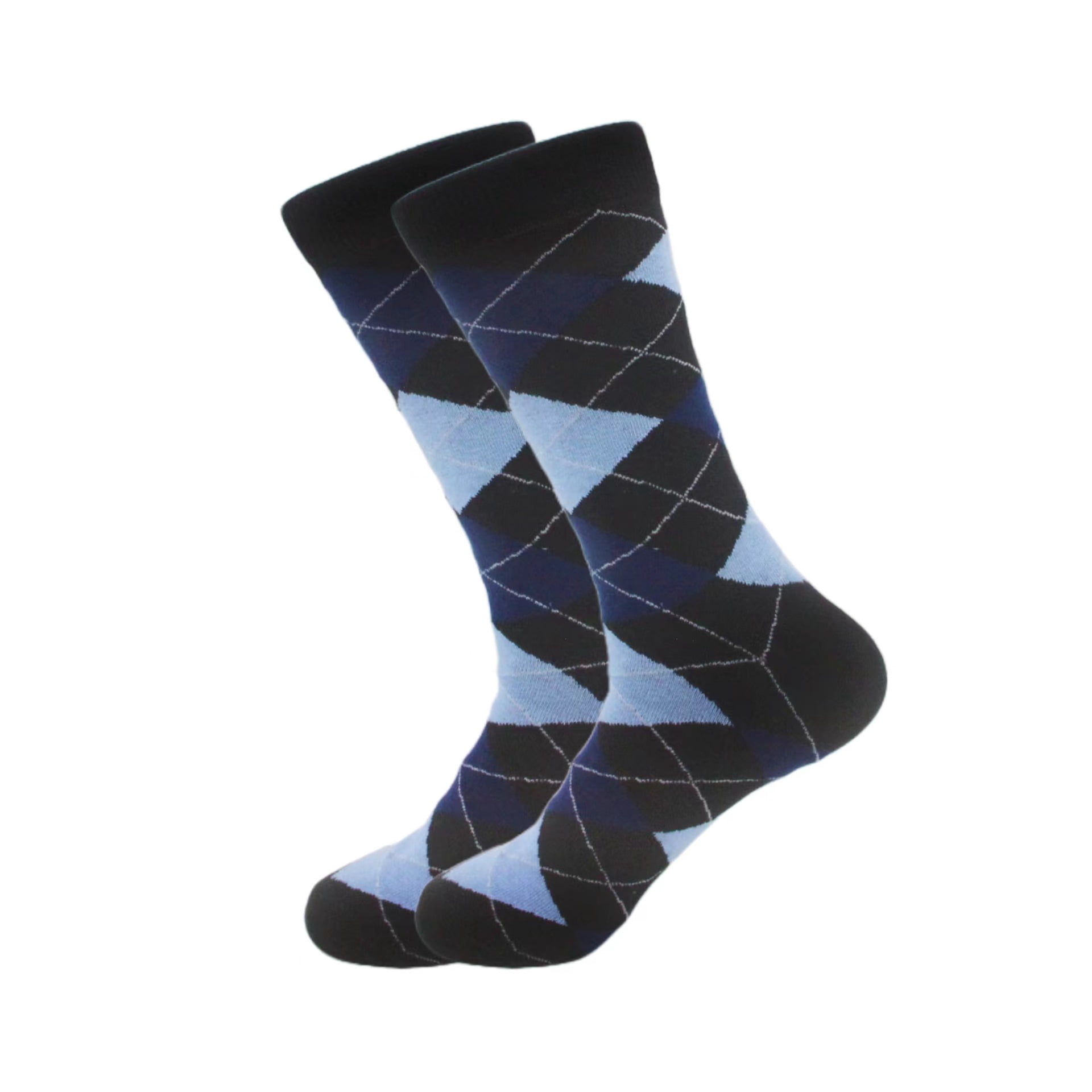 Autumn and Winter Classic rhombus British wind large size men's cotton ...