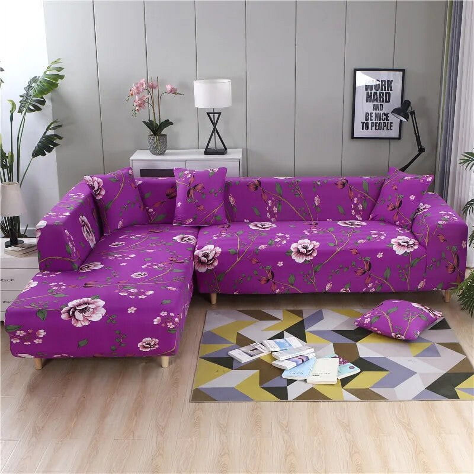 Autumn and Winter Simple Plant Animal Print Sofa Cover All-inclusive L ...