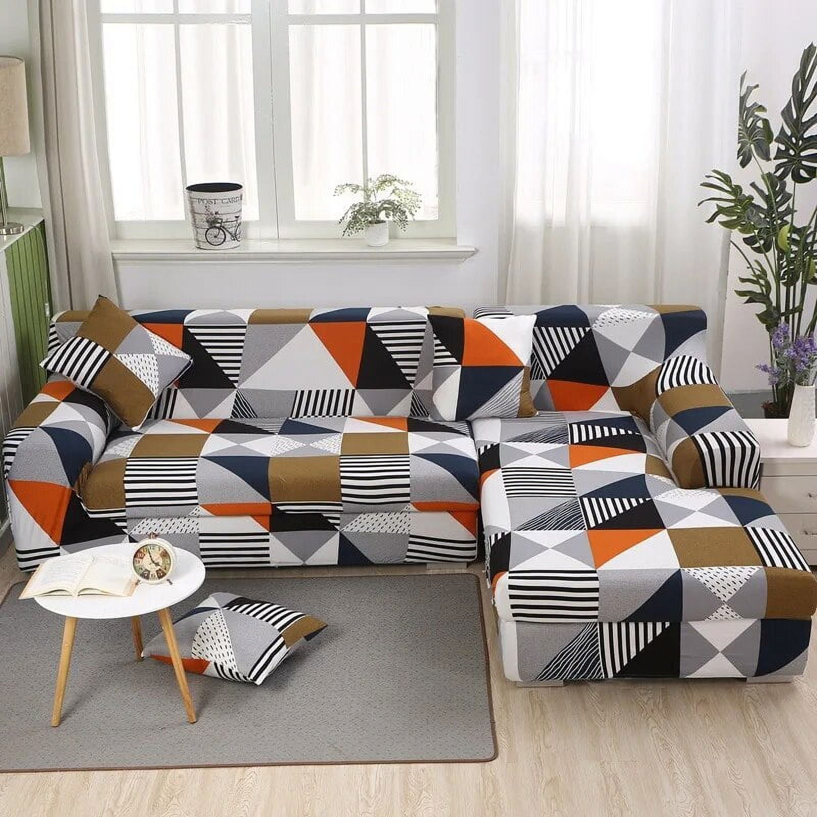 Autumn and Winter Simple Plant Animal Print Sofa Cover All-inclusive L ...