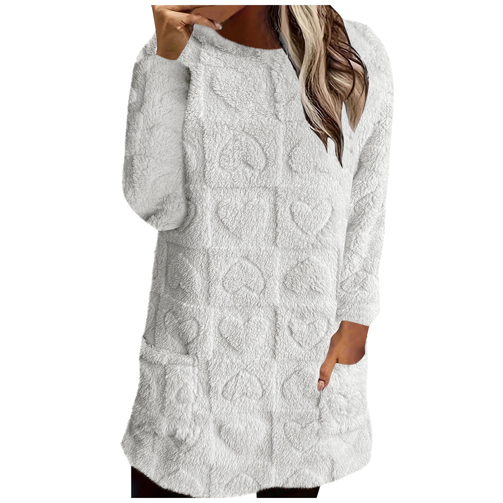 Autumn and Winter Solid Color Winter Women Pullover Sweater Large ...