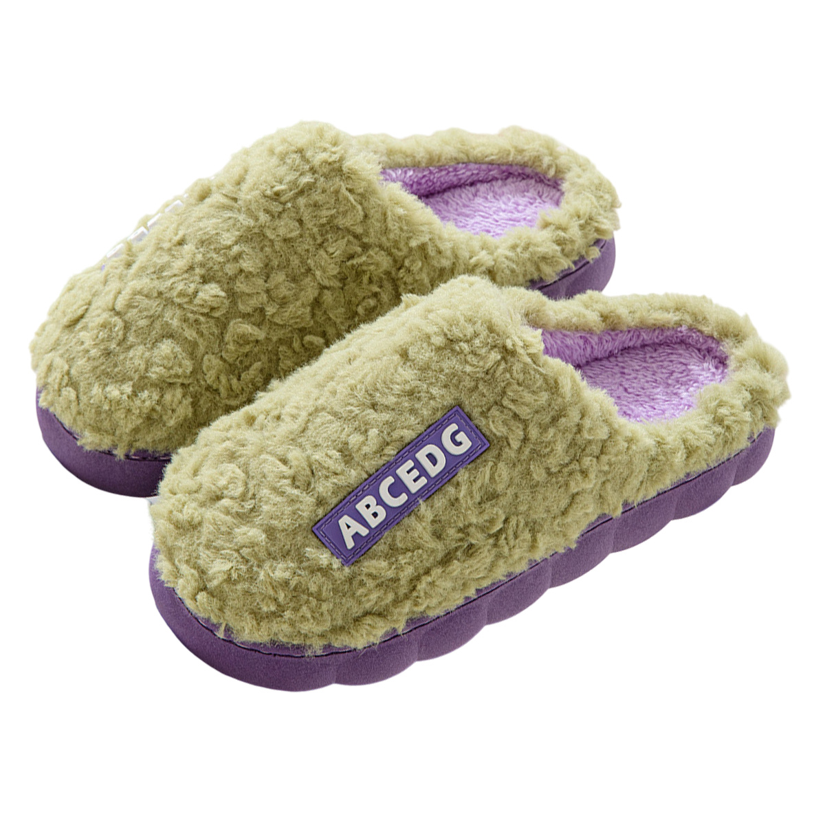 Autumn and Winter cotton slippers for women couple indoor warm ...