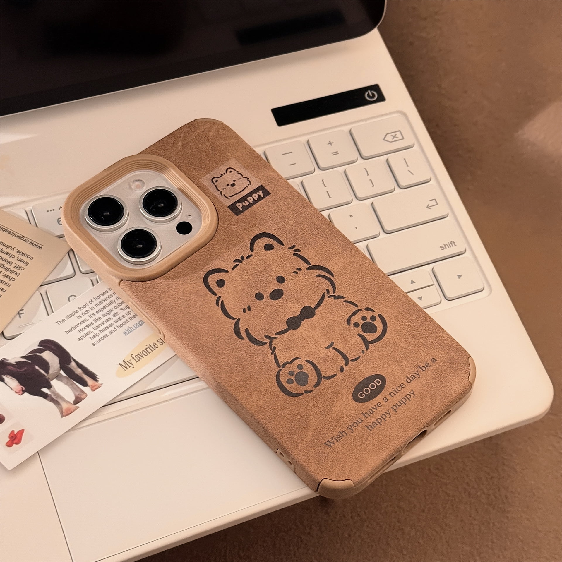 Autumn and winter suede suitable for 16promax Apple mobile phone case ...