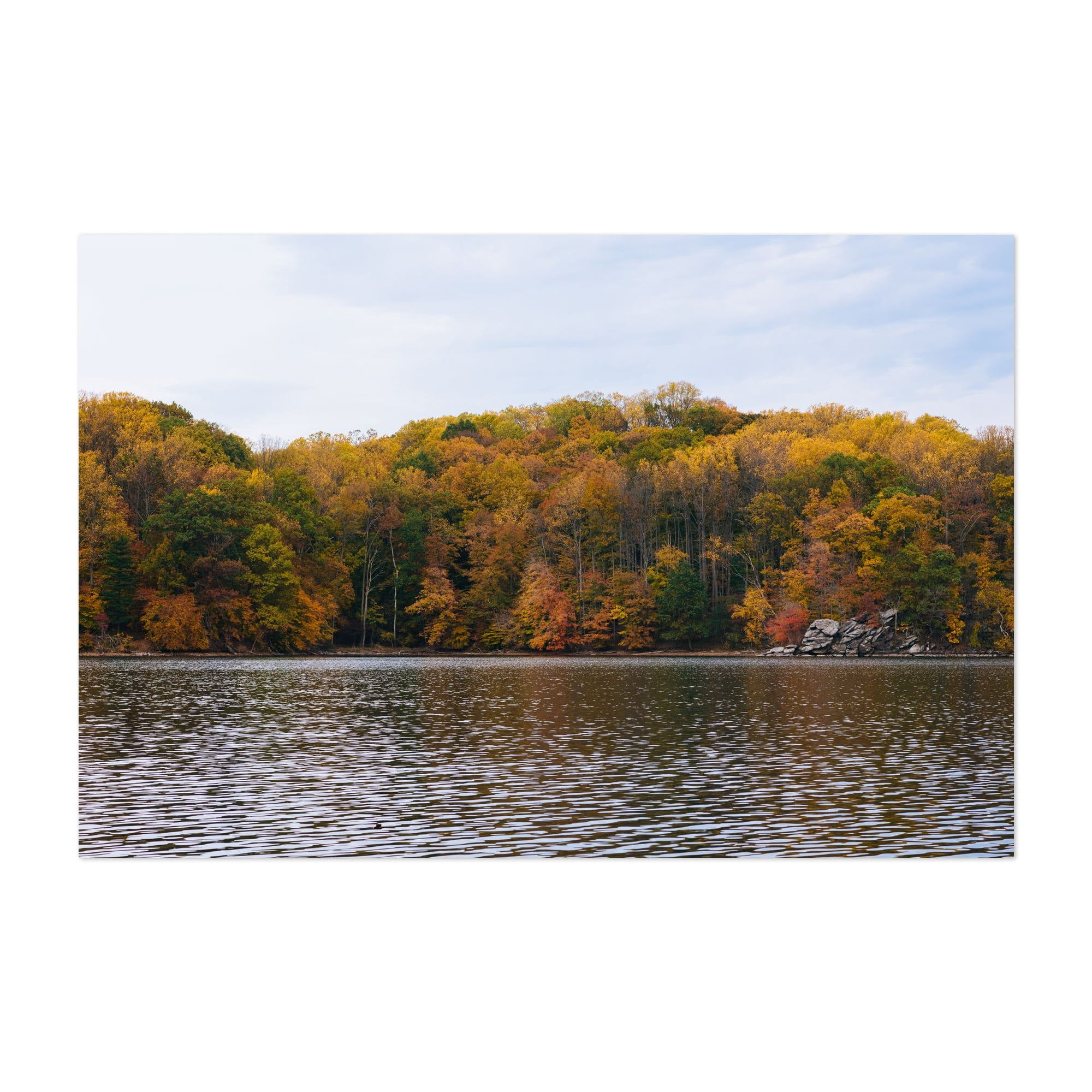 Autumn at Loch Raven Reservoir 02 - Maryland Photography Unframed Wall ...