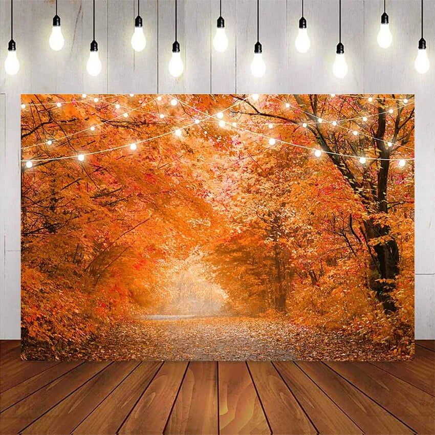 Autumn forest backdrop for photography glitter light fall photo ...