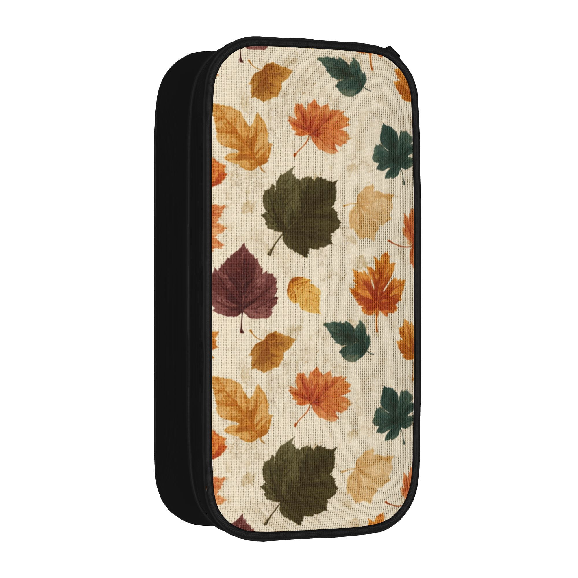 Autumn leaves patternPencil Case,Double Layer Pencil Pouch Organizer ...