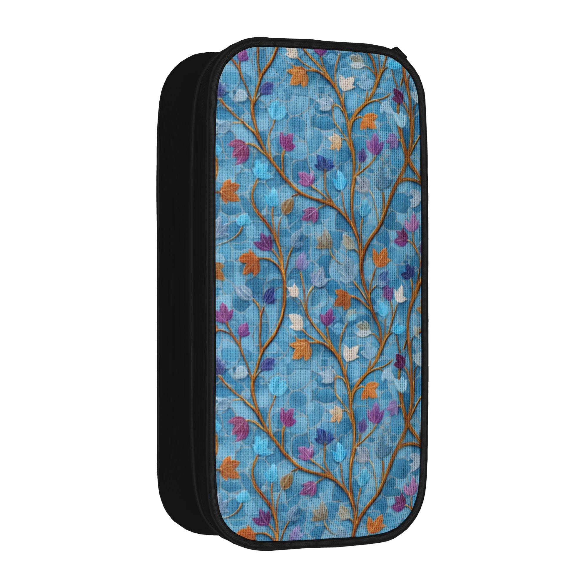 Autumn leaves patternPencil Case,Double Layer Pencil Pouch Organizer ...