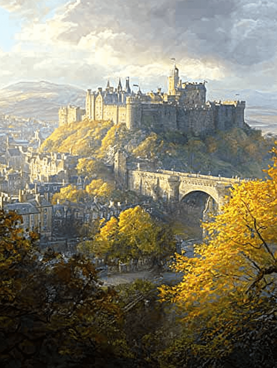 Autumnal Castle Canvas Prints/Wall Art，Suitable for Living Room，Bedroom ...