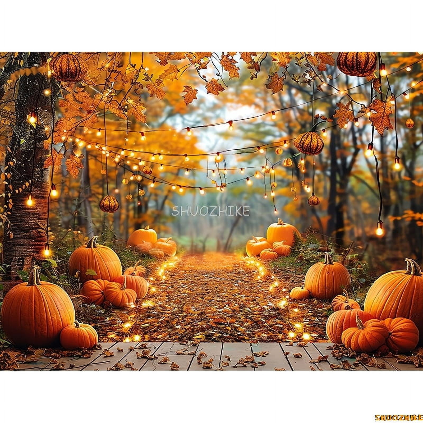 Autumnal Pumpkins Farm Photography Backdrops Props Hallowe Fall Field ...
