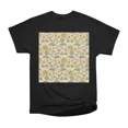 Autumnal flowers animals and fruits yellow and blue T-Shirt Tee Gift ...