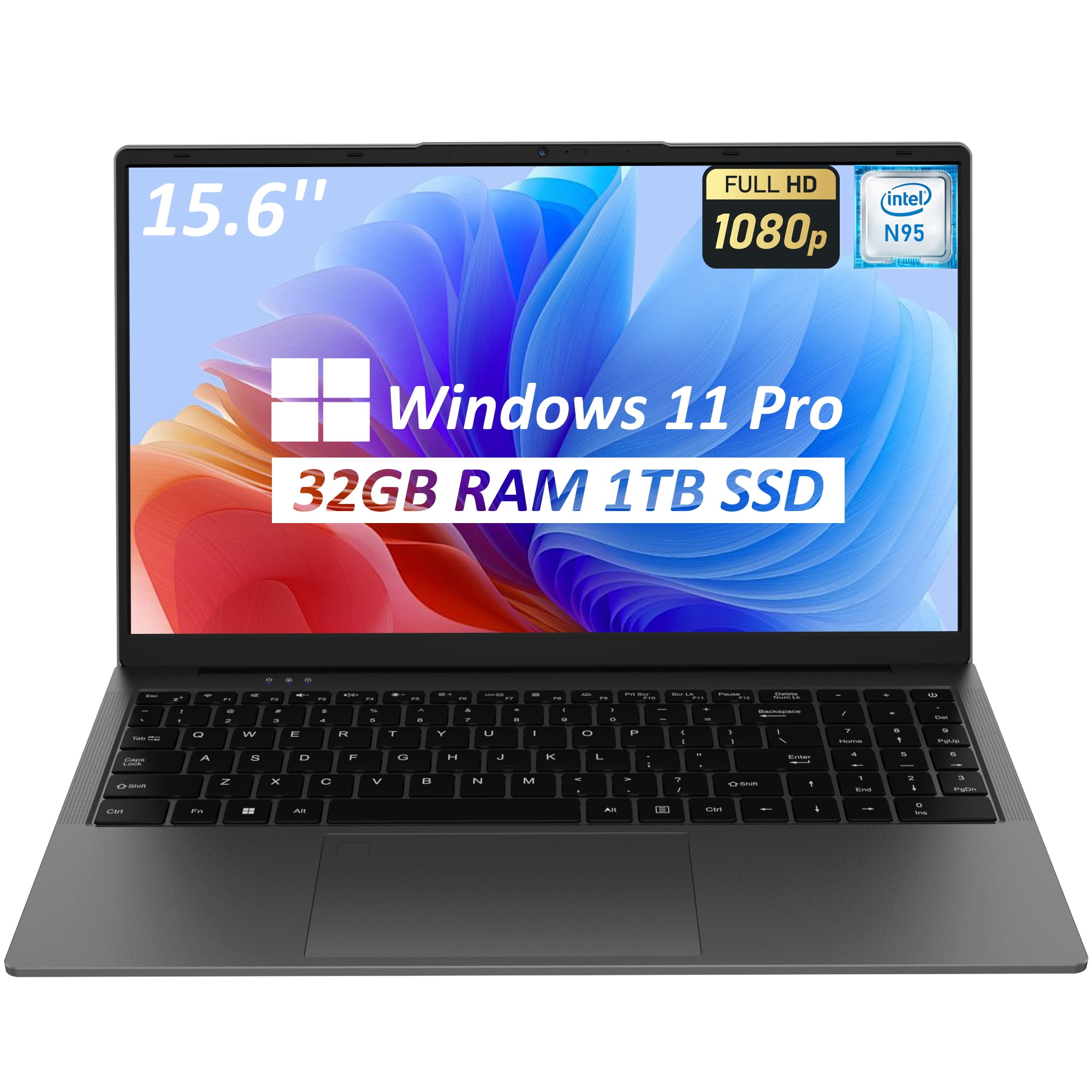 Customer reviews for Auusda Laptop, Windows 11 Pro 15.6" Intel N95 CPU Home Computer, 32GB RAM ...