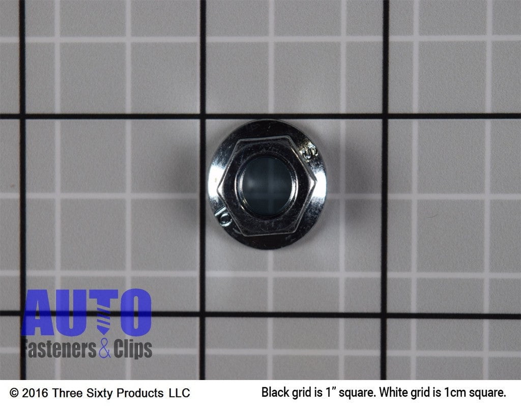 Auveco # 16830 Spin Lock Nut With Serration M8-1.25 17mm Outside ...