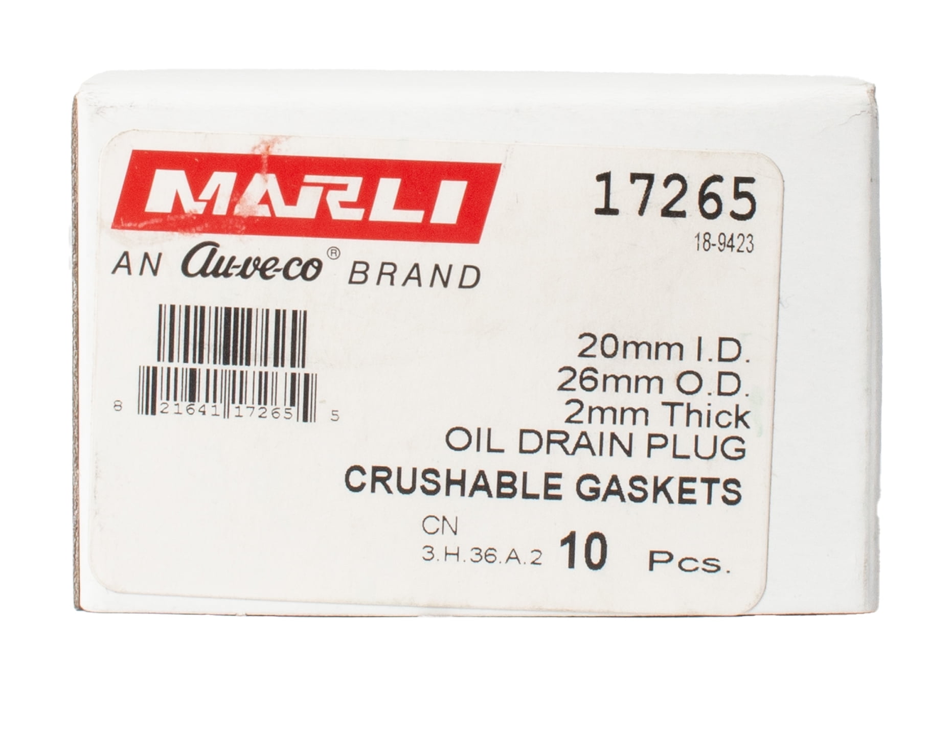 Auveco # 17265 Oil Drain Plug Crushable Gasket 20mm Inside Diameter Cpr ...