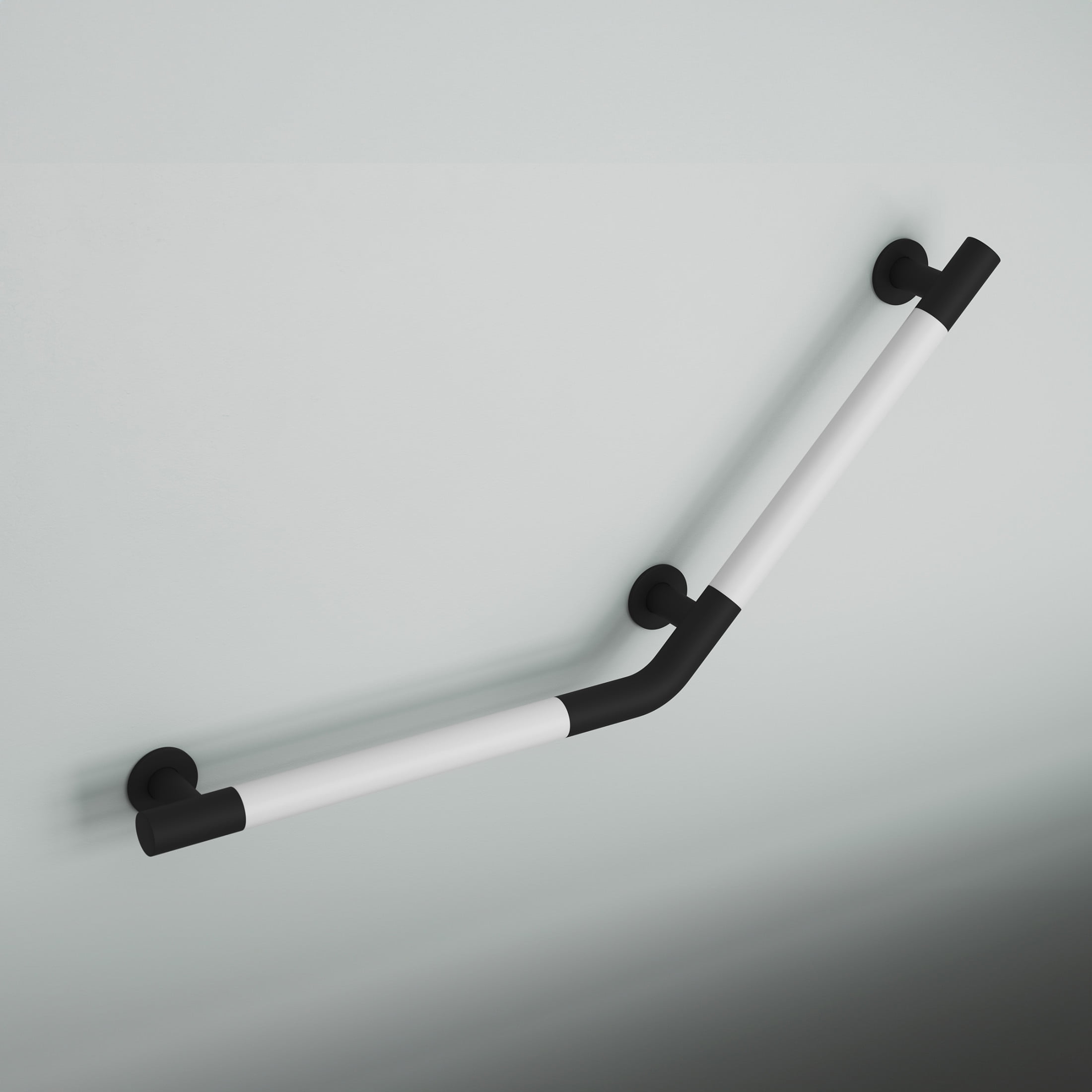 Auvergne 18" x 18" Angled Grab Bar in Matte Black - Walmart.com