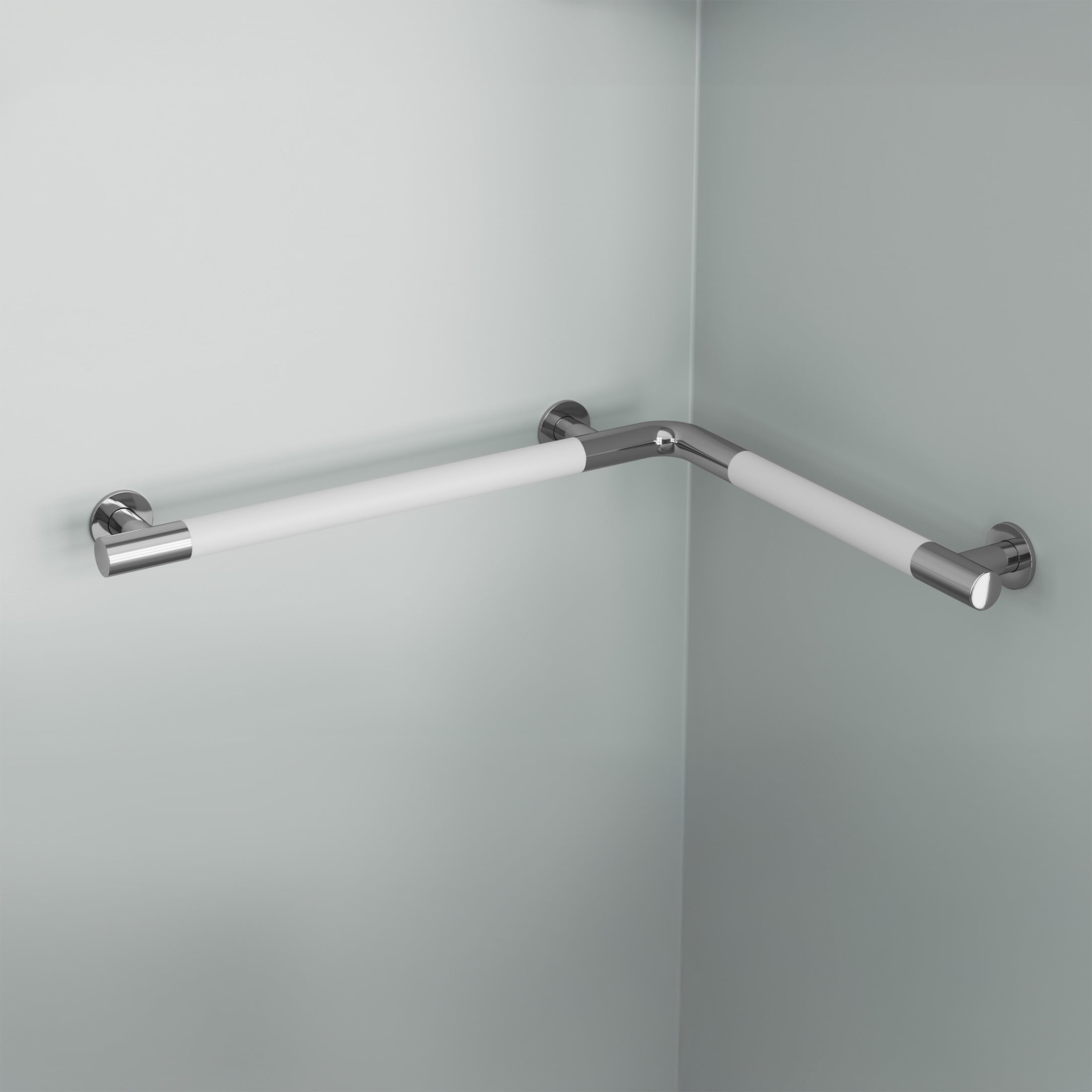 Auvergne 29" x 22" Right Angle Grab Bar in Matte White - Walmart.com