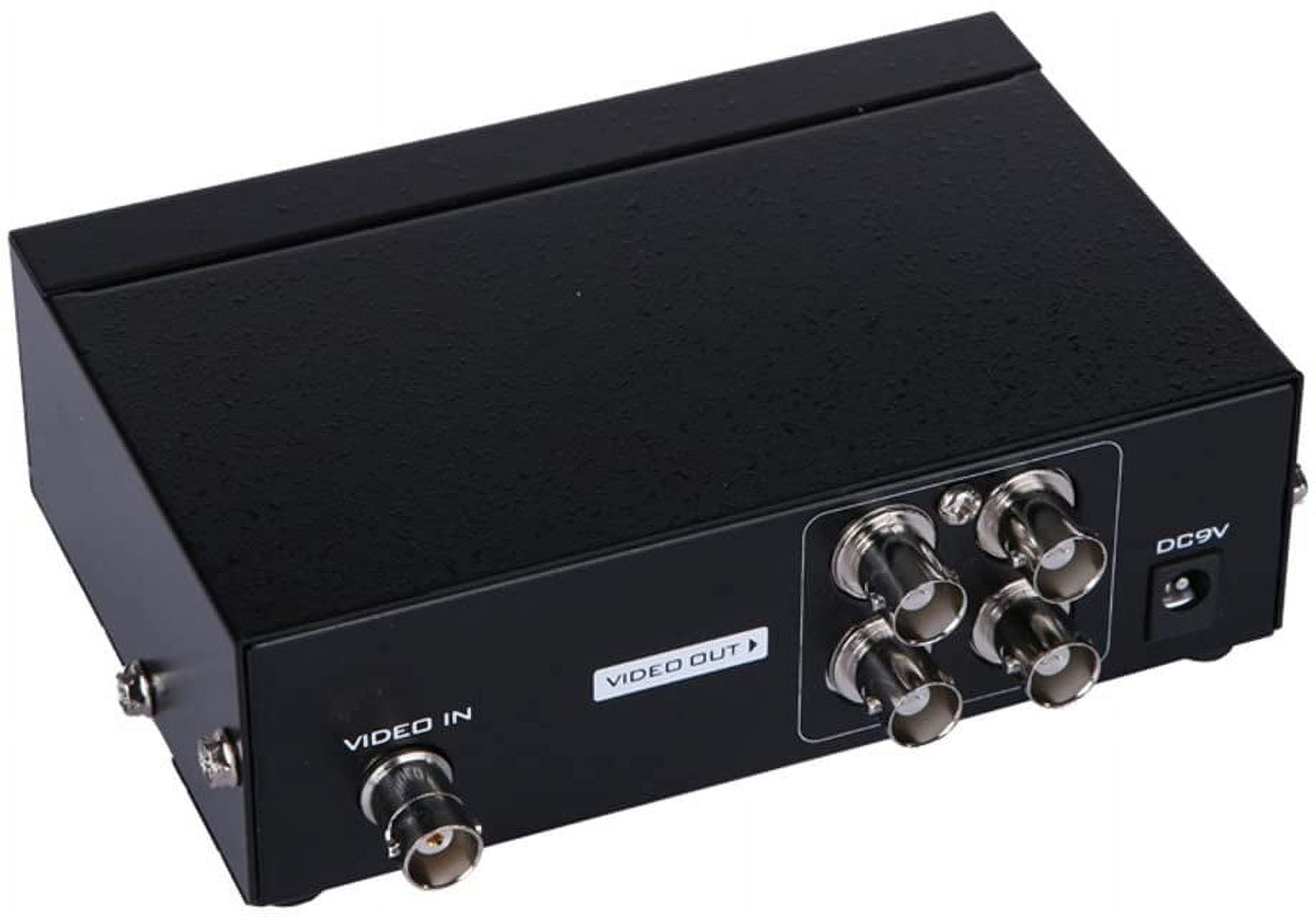 AuviPal 4-Port (1 Input 4 Output) BNC Video Splitter Box Coaxial ...