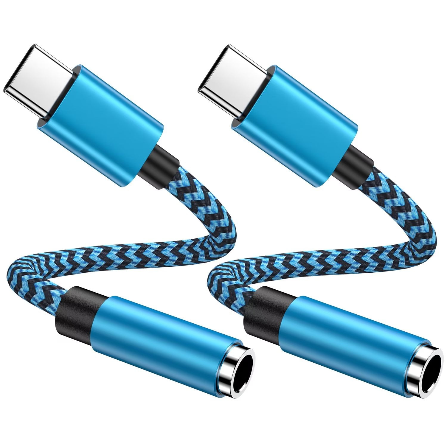 Aux to 3.5mm Adapter,AILKIN 2PACK Type C to Headphone Jack Adapter Usb ...