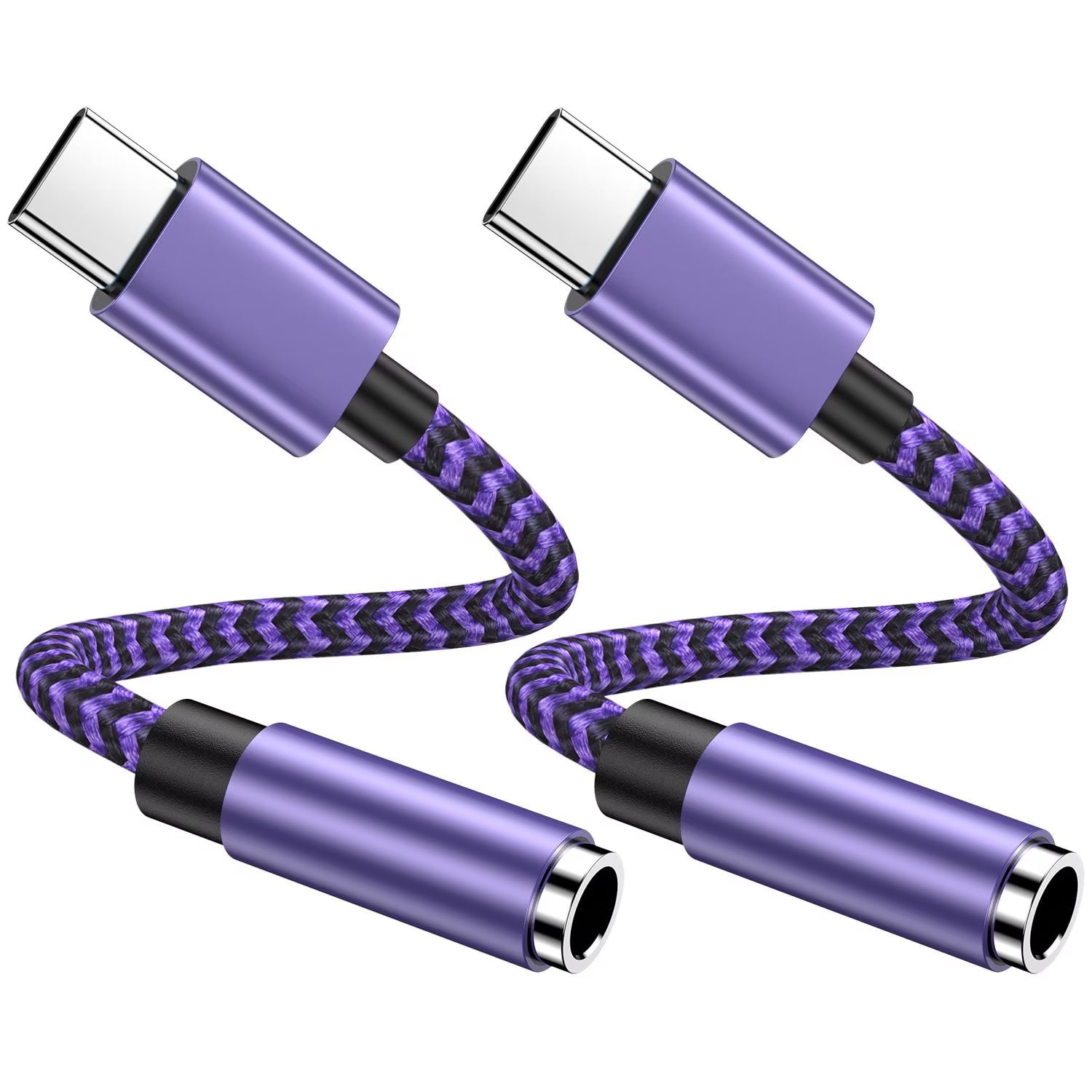 Aux to 3.5mm Adapter,AILKIN 2PACK Type C to Headphone Jack Adapter Usb ...