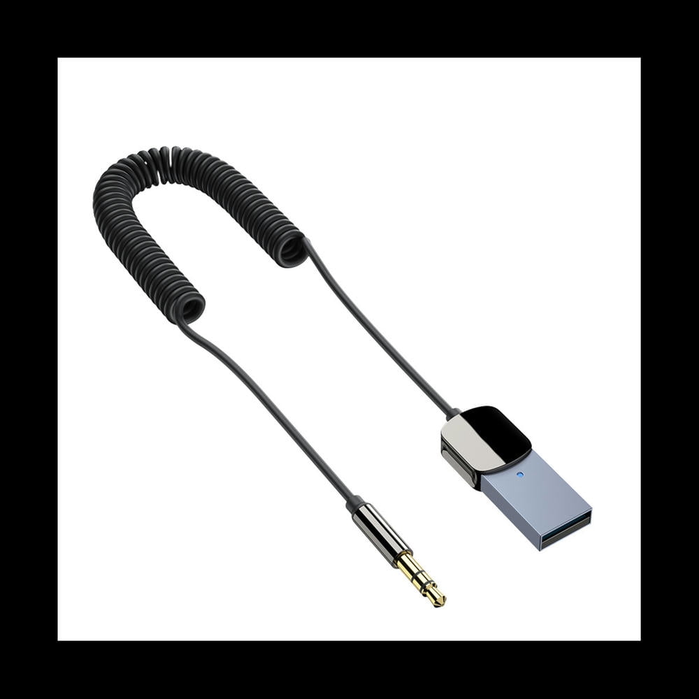 Aux Adapter USB To 3.5Mm Audio Aux Adapter Car Receiver 5.0 HD Call AUX ...