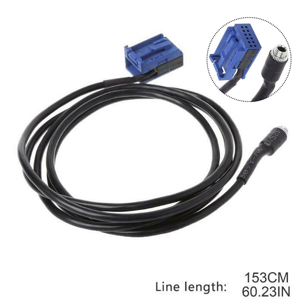Aux Audio Cable Adapter W203 Female Plug Input Wire For Radio CD Player ...