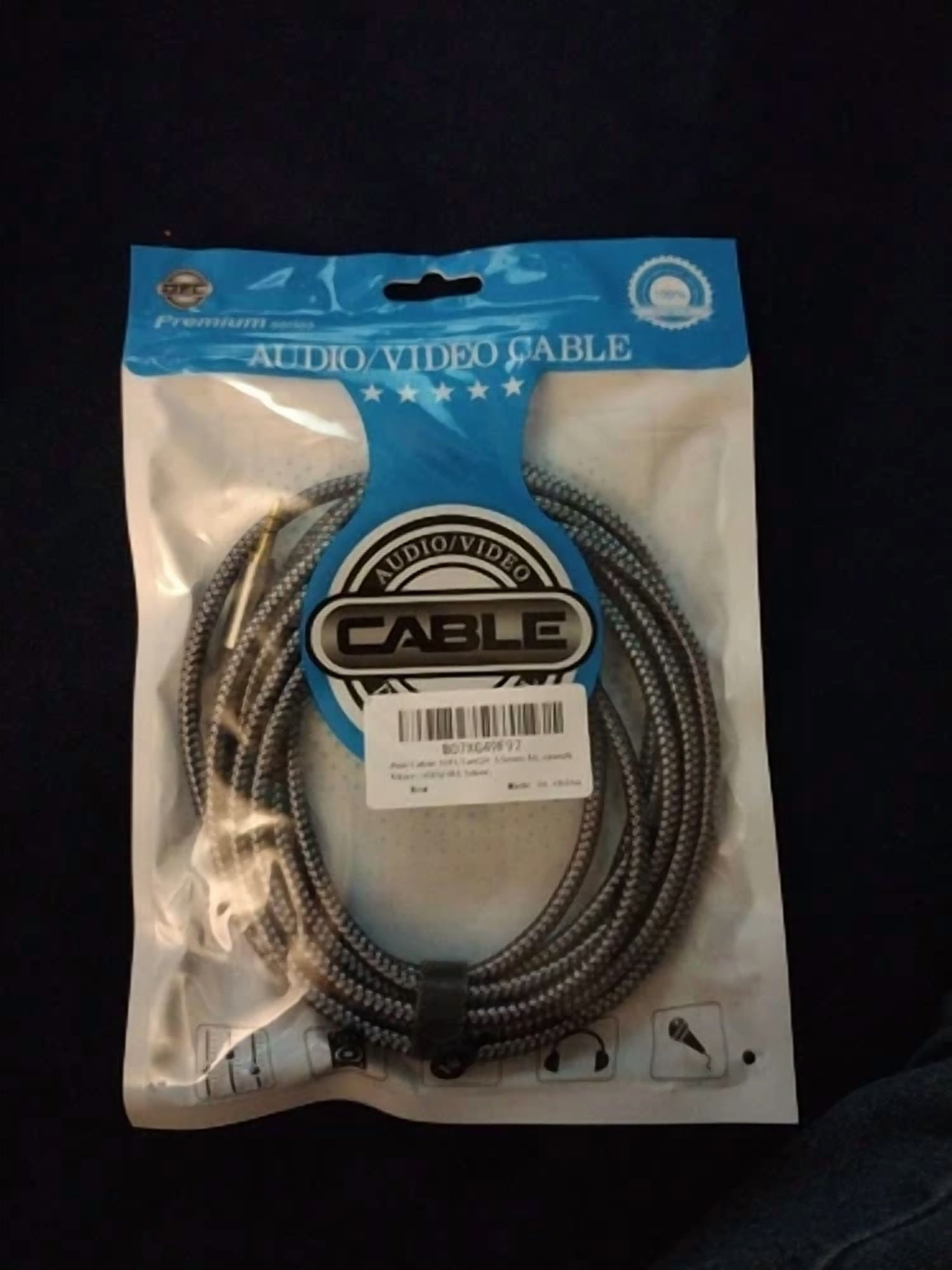 Aux Auxiliary 3.5Mm Cable Male To Male Car Audio Cord For Headphones ...