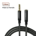 Aux Cable 3.5mm Male to Female Audio Extension Speaker Cable with ...