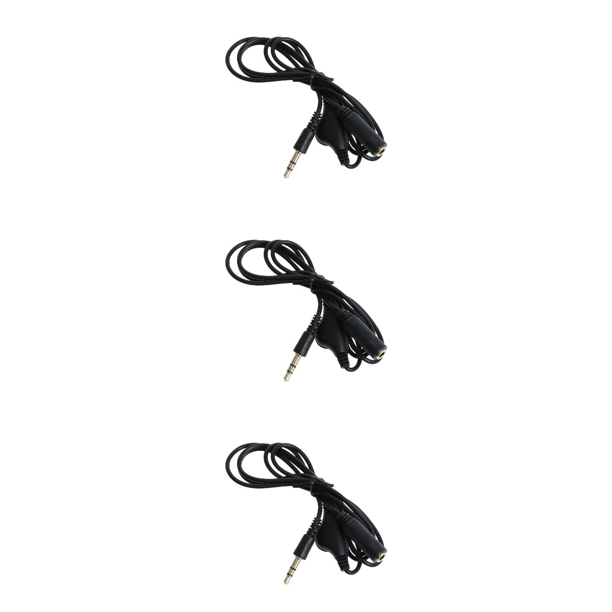 Aux Cable Extension Copper Wire Audio Headphone Volume Control 1M ...