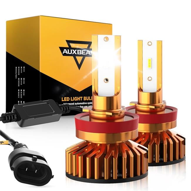 Auxbeam GD001269 H11 LED Headlight Bulbs 52W 10000LM F2 Series Mini ...