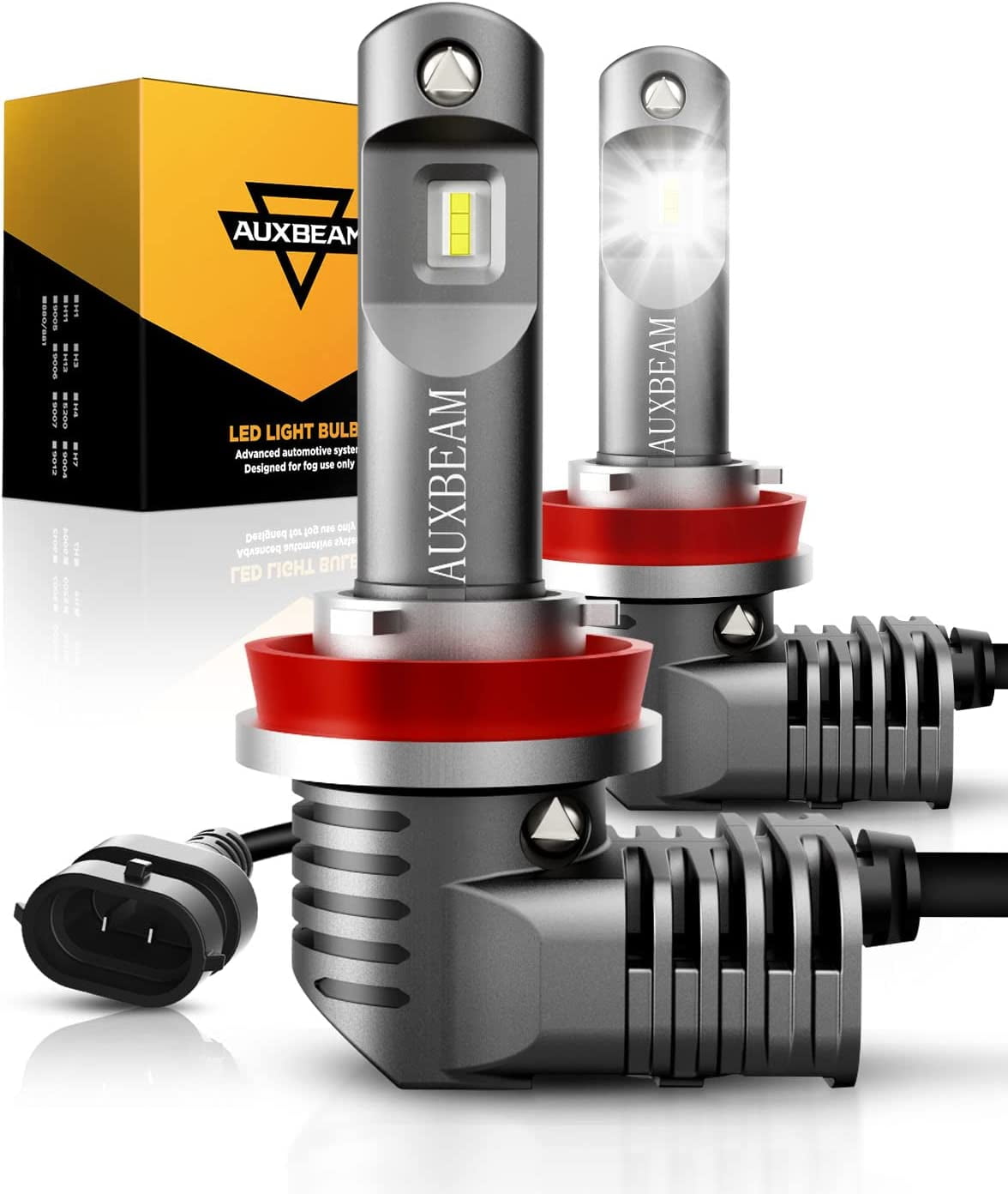 Auxbeam H11 LED Light Bulb, 15000LM 400% Brighter High Power LED Bulbs ...