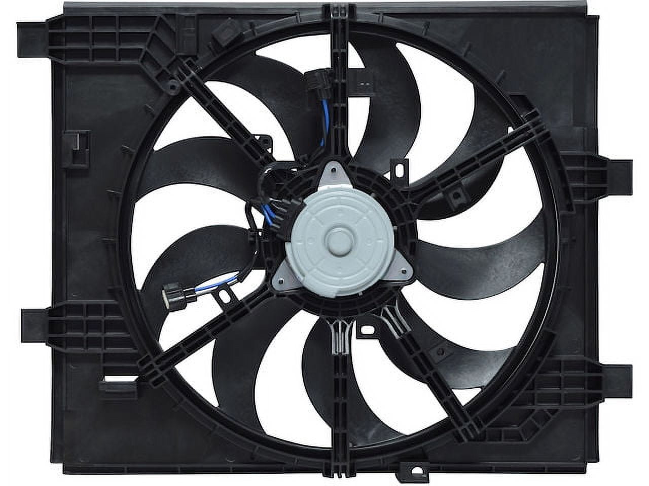Auxiliary Fan Assembly - Compatible with 2011 - 2017 Nissan Juke 1.6L 4 ...