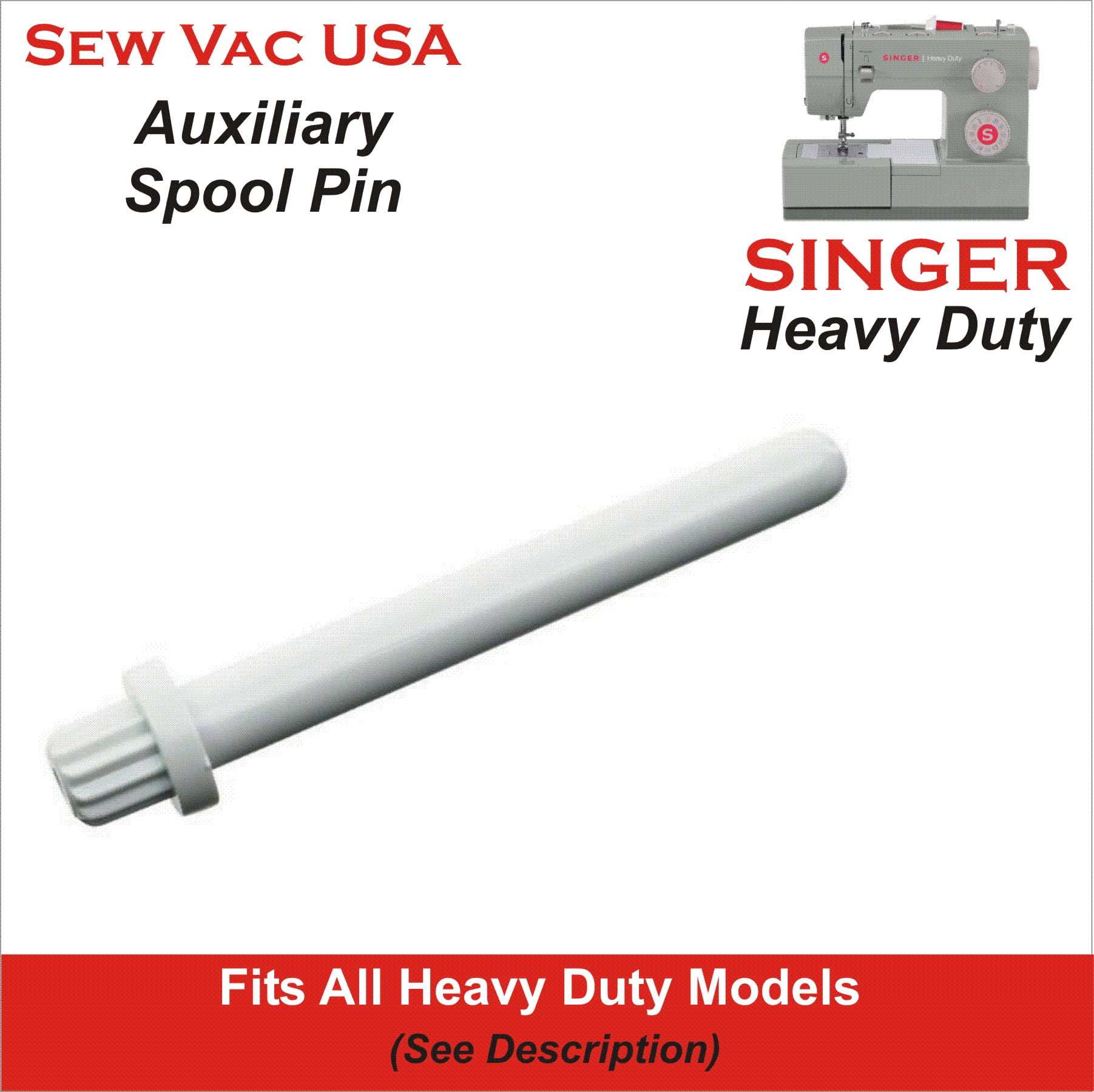 Auxiliary Spool Pin For SINGER Heavy Duty Model 4423 - Walmart.com