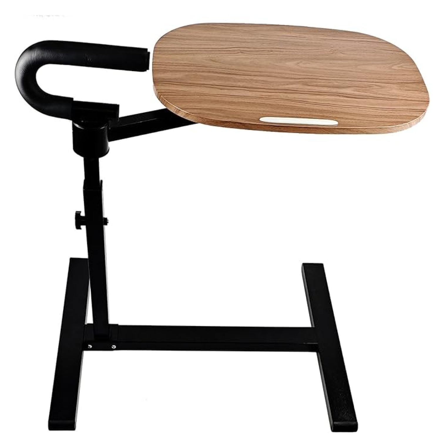 Auxiliary Standing Tray Table, Black Sliding 360° Sofa Rotating and ...