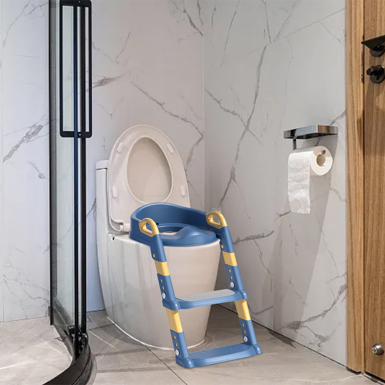 Auxiliary Toilet Ladder Toilet Seat Children Elderly Toilet Rings Step ...