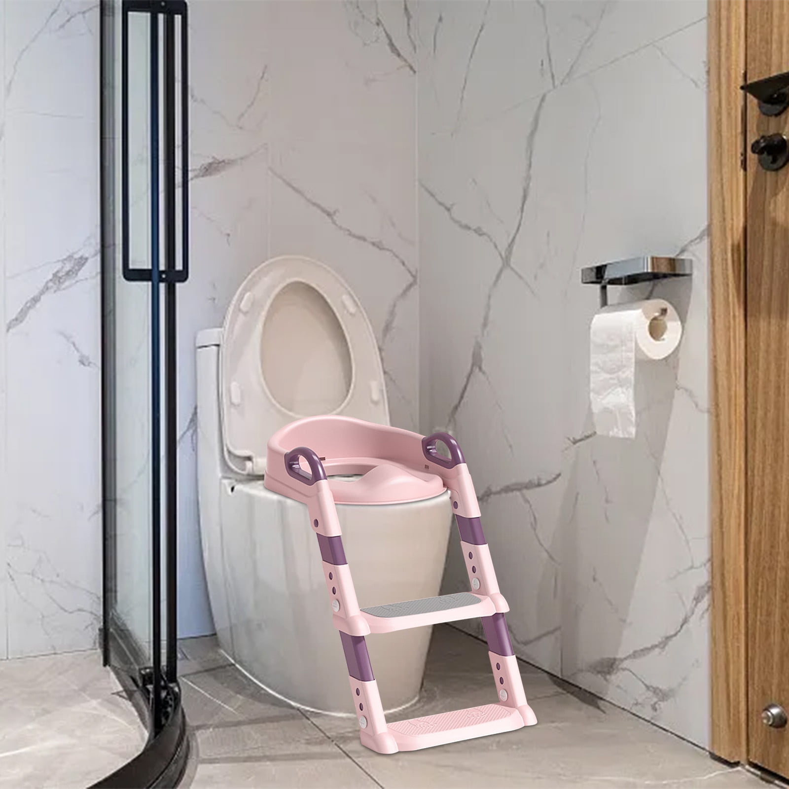 Auxiliary Toilet Ladder Toilet Seat Children Elderly Toilet Rings Step ...