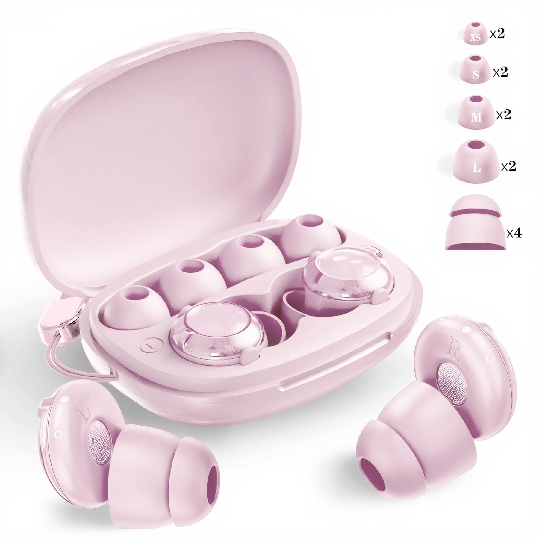 AuyeeSnc Ear Plugs for Sleeping, 50dB Noise Cancelling Earbuds with 8 ...