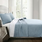 Ava Diamond Oversized Cotton 3-Piece Quilt Set - Walmart.com