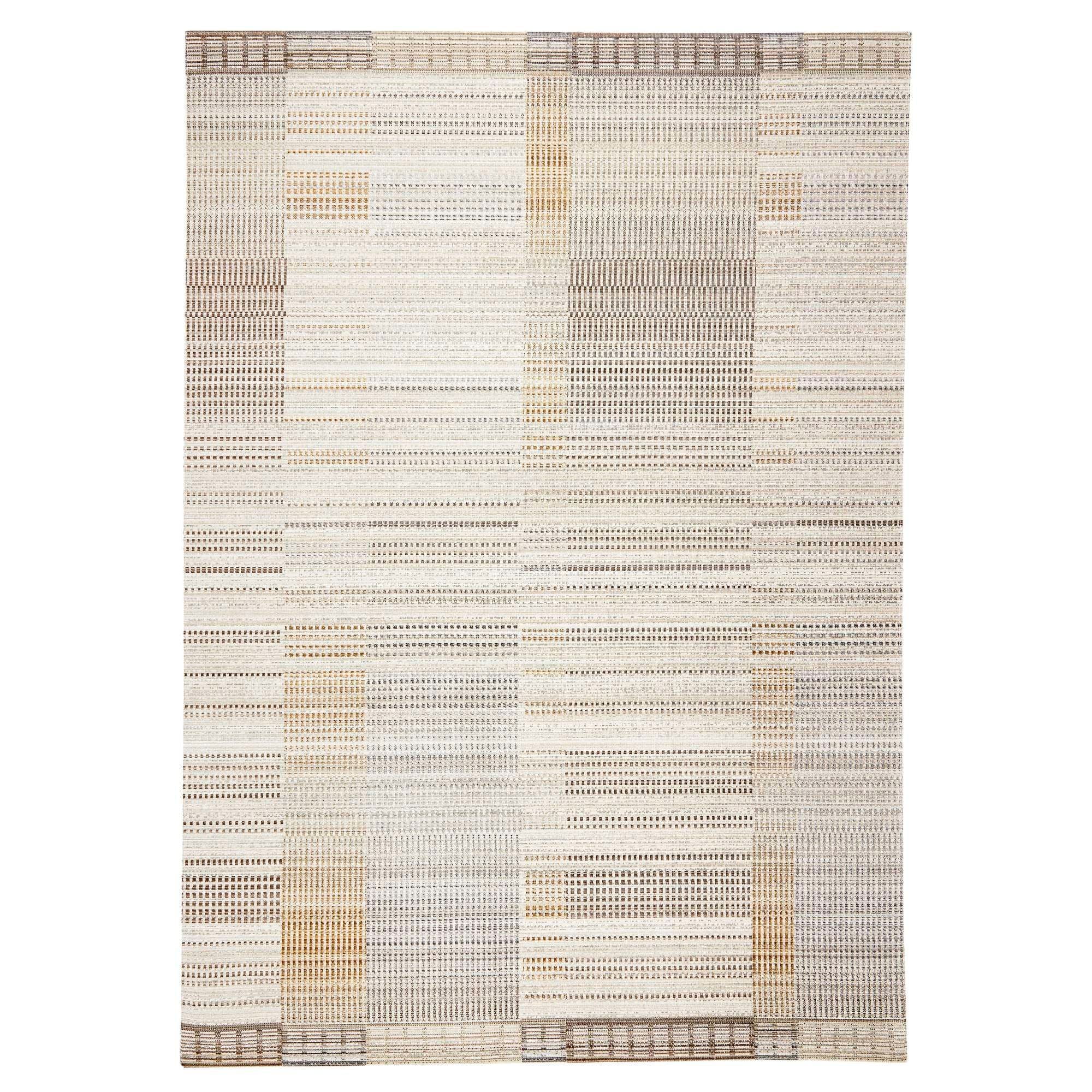 Ava Grid Area Rug - Neutral, 5'x7'6" - Walmart.com