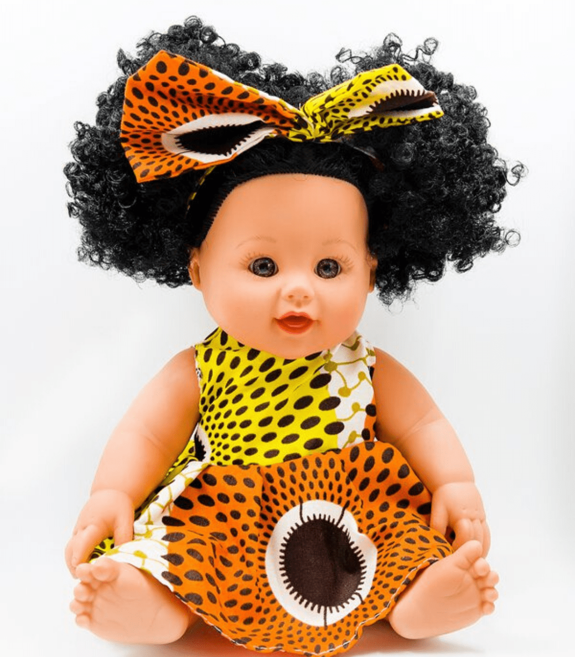 Ava Lynee's Toys Yellow and Orange Dress Doll - Golden - Walmart.com