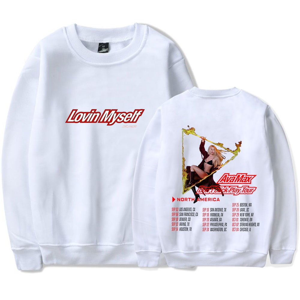 Ava Max Don't Click Play Tour Merch Long Sleeve Sweatshirts Trendy ...