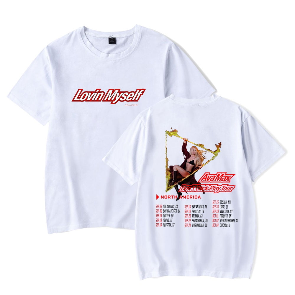 Ava Max Don't Click Play Tour Merch T-shirts Women Men Cosplay ...
