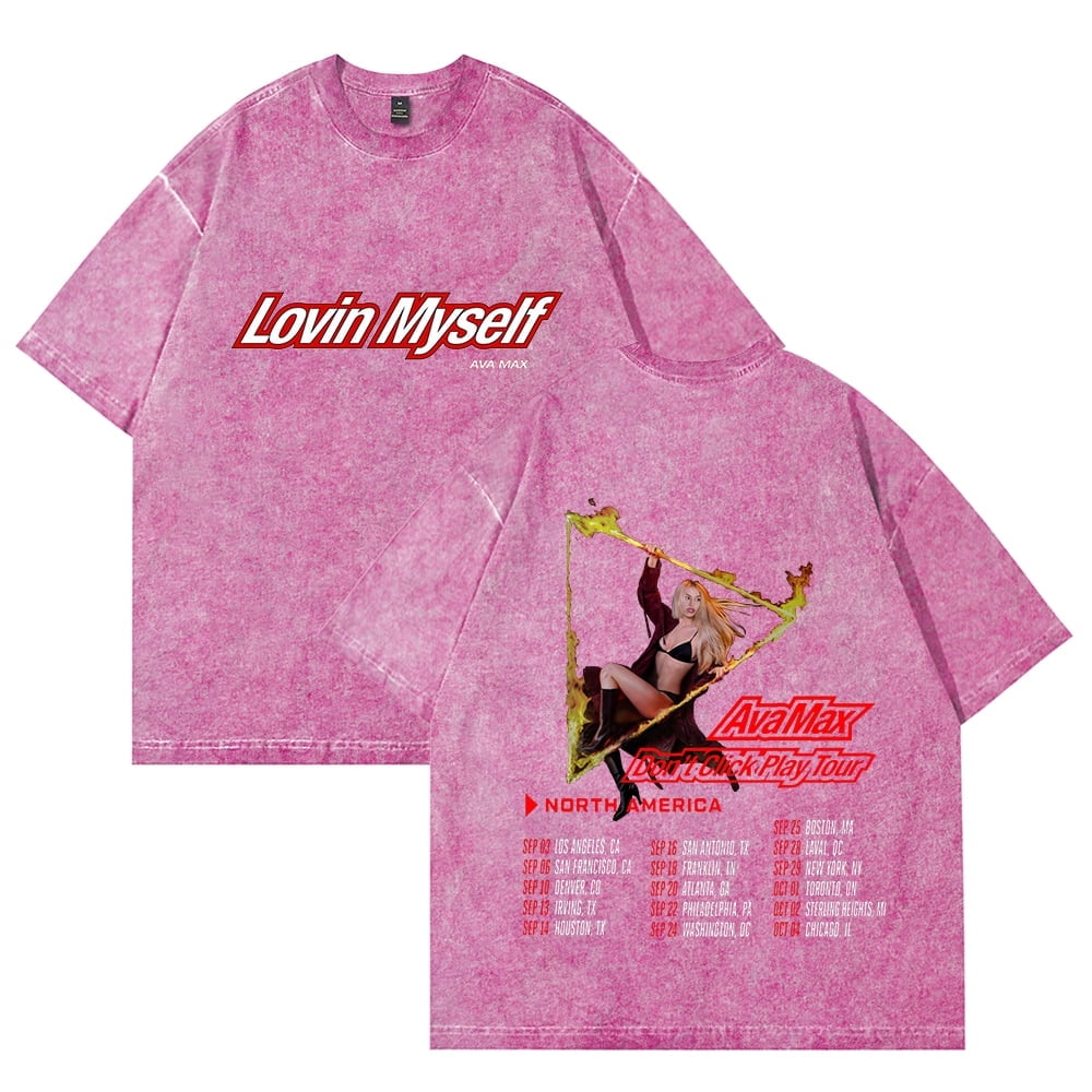 Ava Max Don't Click Play Tour Tee Merch Neutral style fashionable retro ...