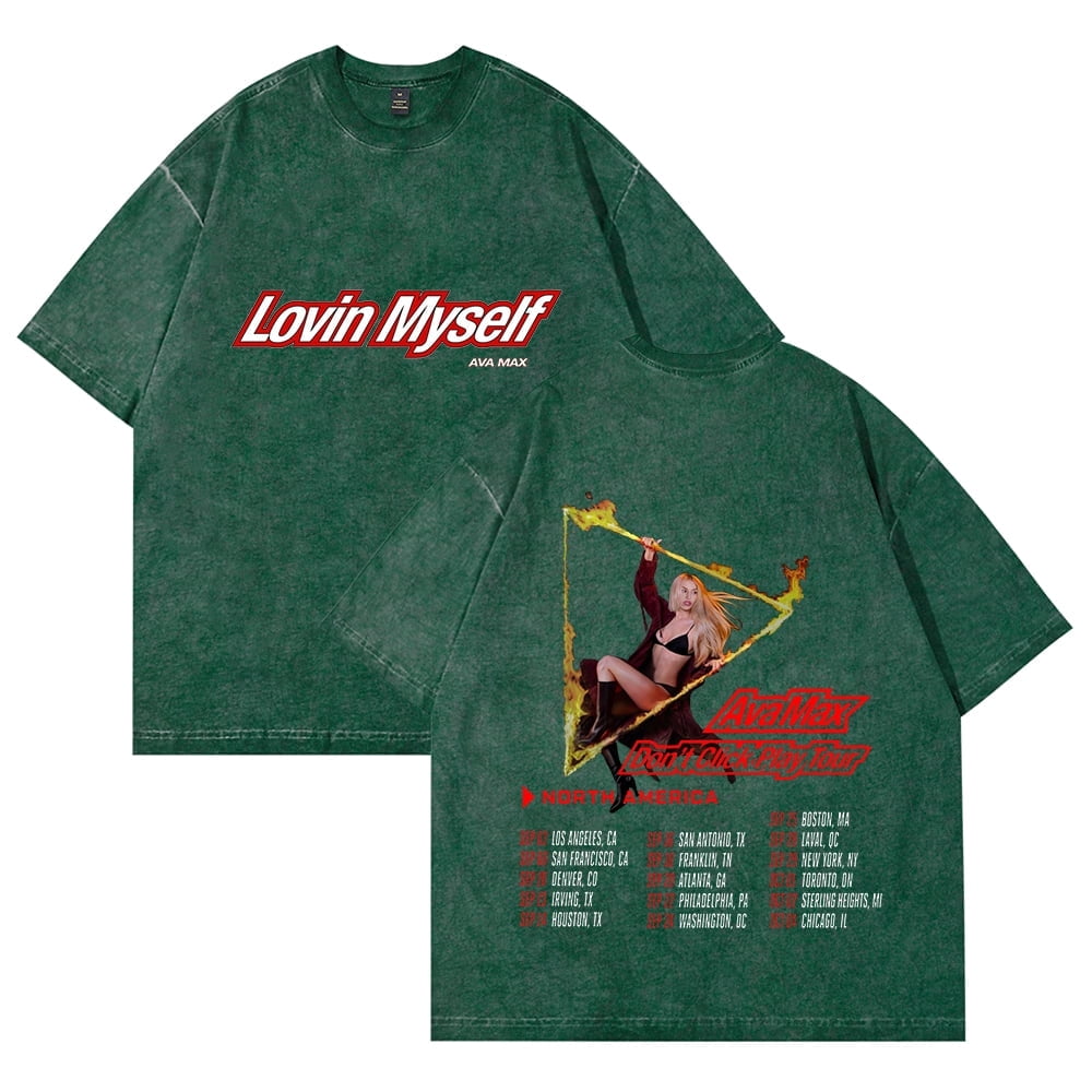 Ava Max Don't Click Play Tour Tee Merch Neutral style fashionable retro ...
