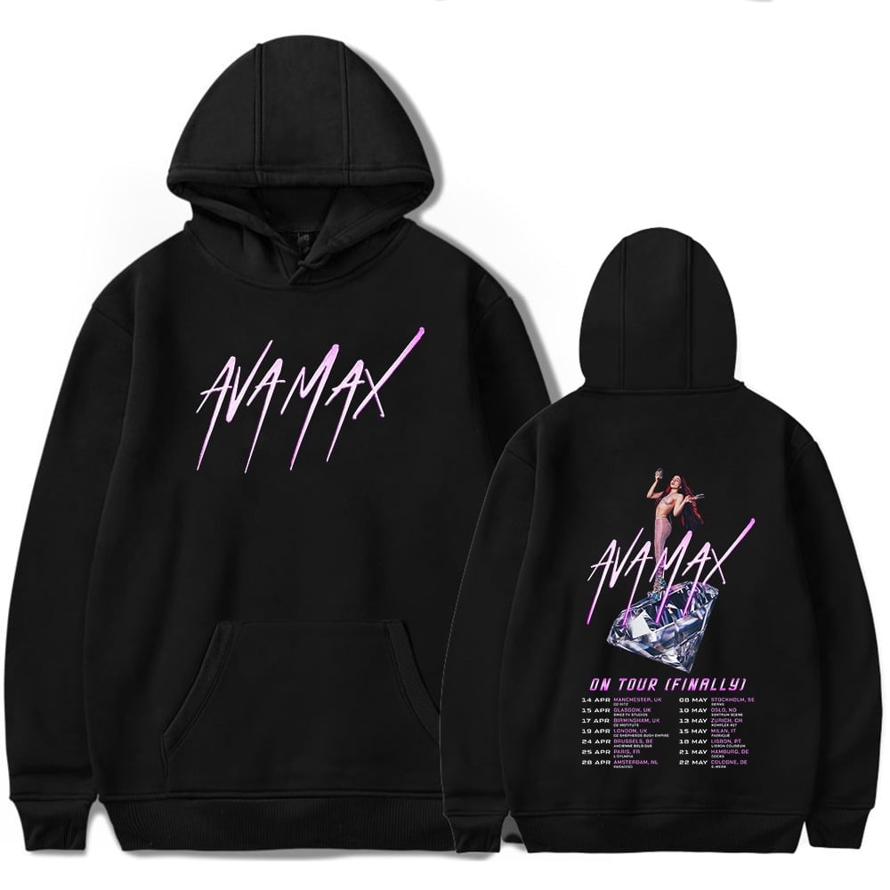 Ava Max On Tour Finally Diamonds Dancefloors Hooded Long Sleeve ...