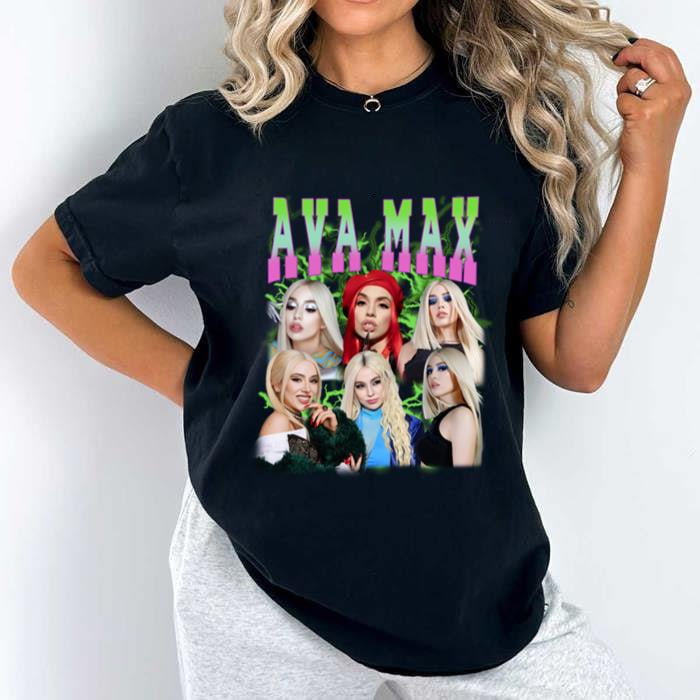 Ava Max Retro Vintage 90's Print Comfort Color T-Shirt Pop Star Fan ...