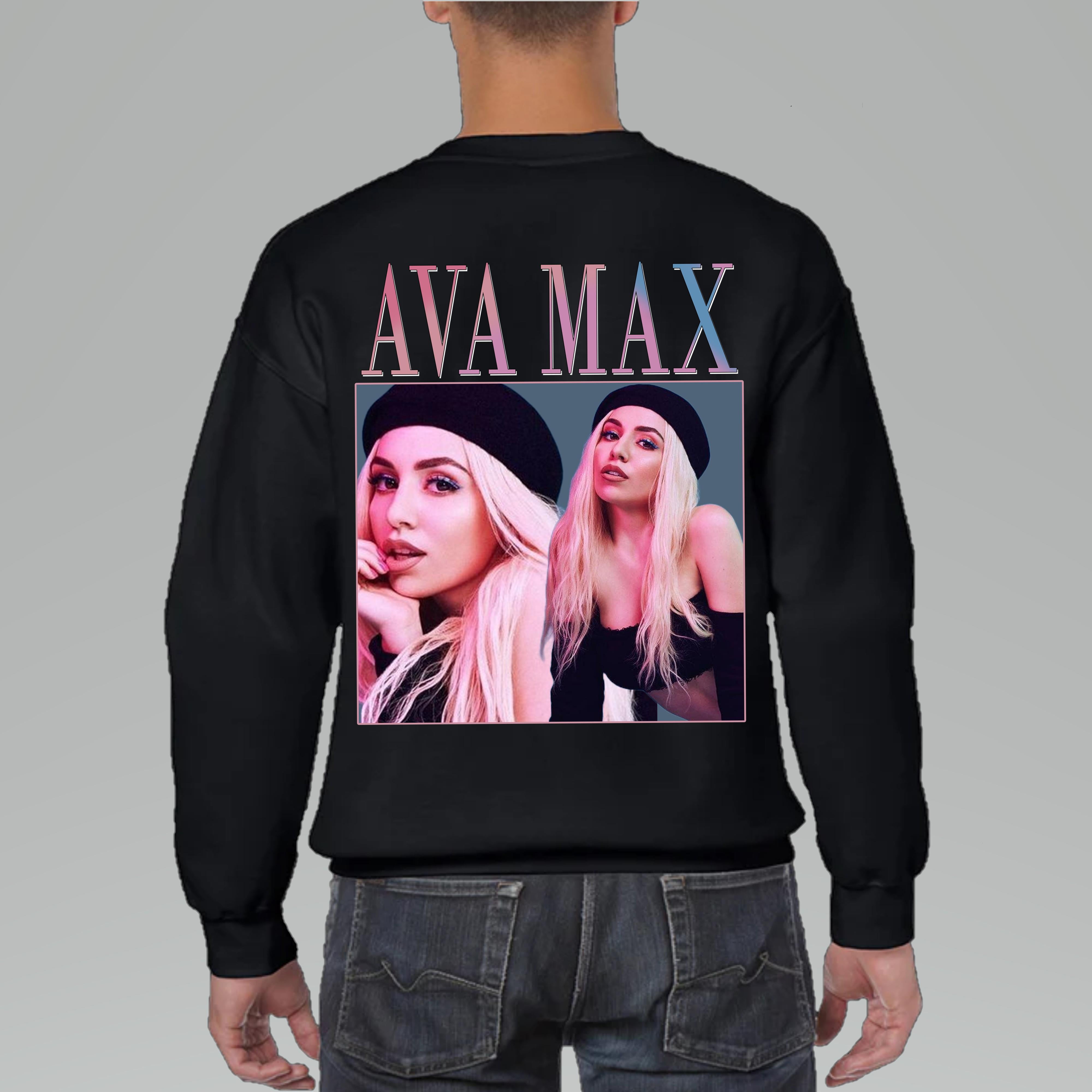 Ava Max Sweatshirt Back Side Bootleg Hip Hop Rap Sweatshirt Back Side ...