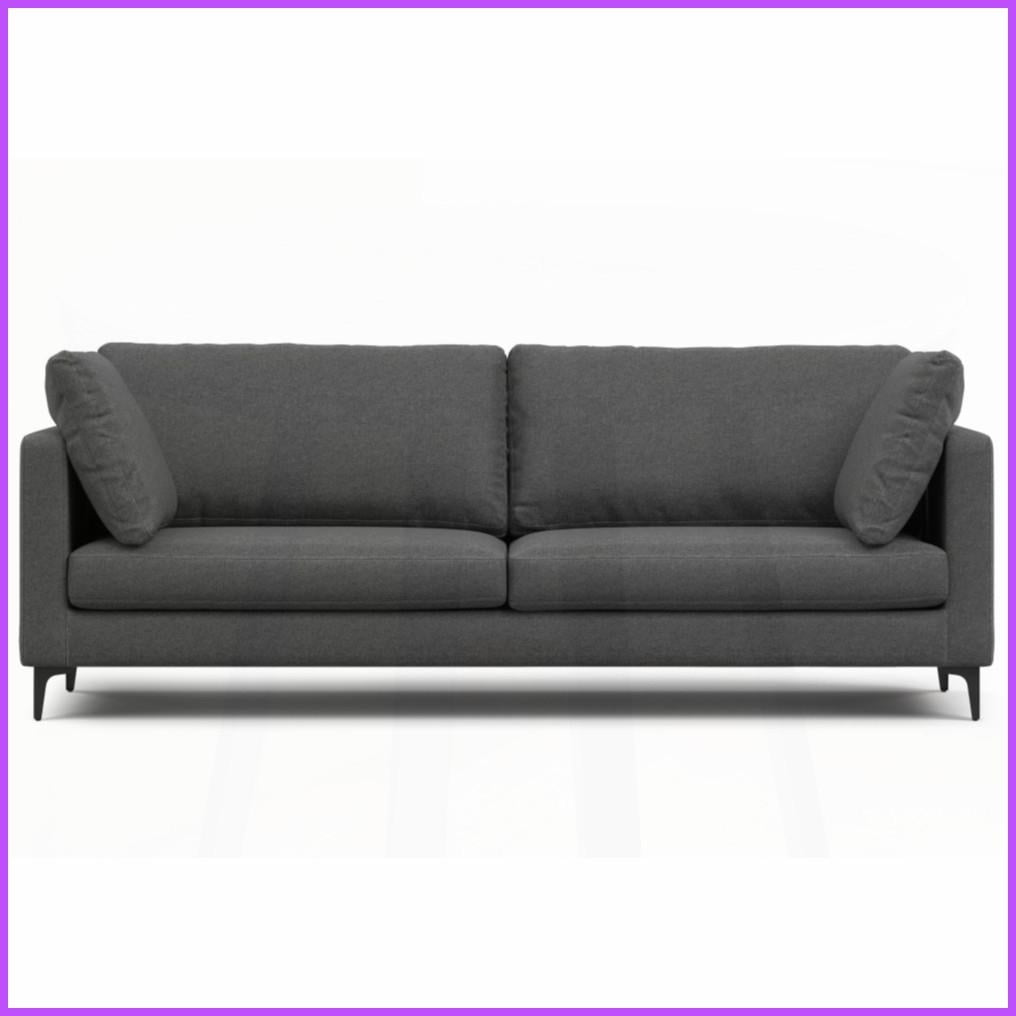 Ava Mid-Century Modern 90-Inch 3-Seat Sofa – Pebble Grey Water ...