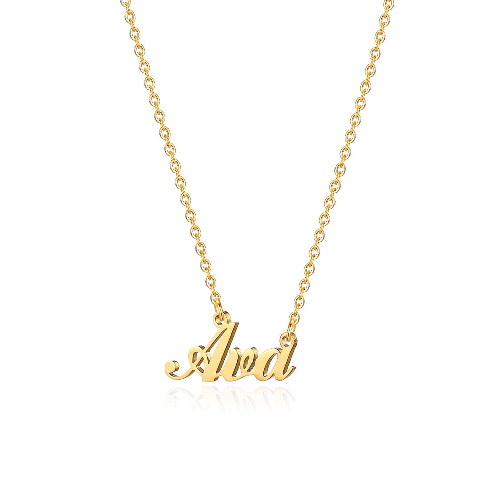 Ava Name Necklace, Custom Name Necklace Personalized Necklace for Women ...