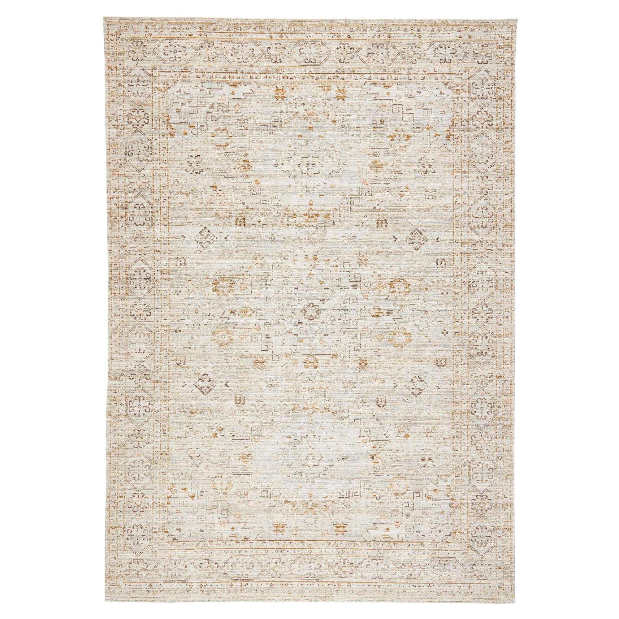 Ava Rustic Border Area Rug - Ivory, 8'10"x12'2" - Walmart.com