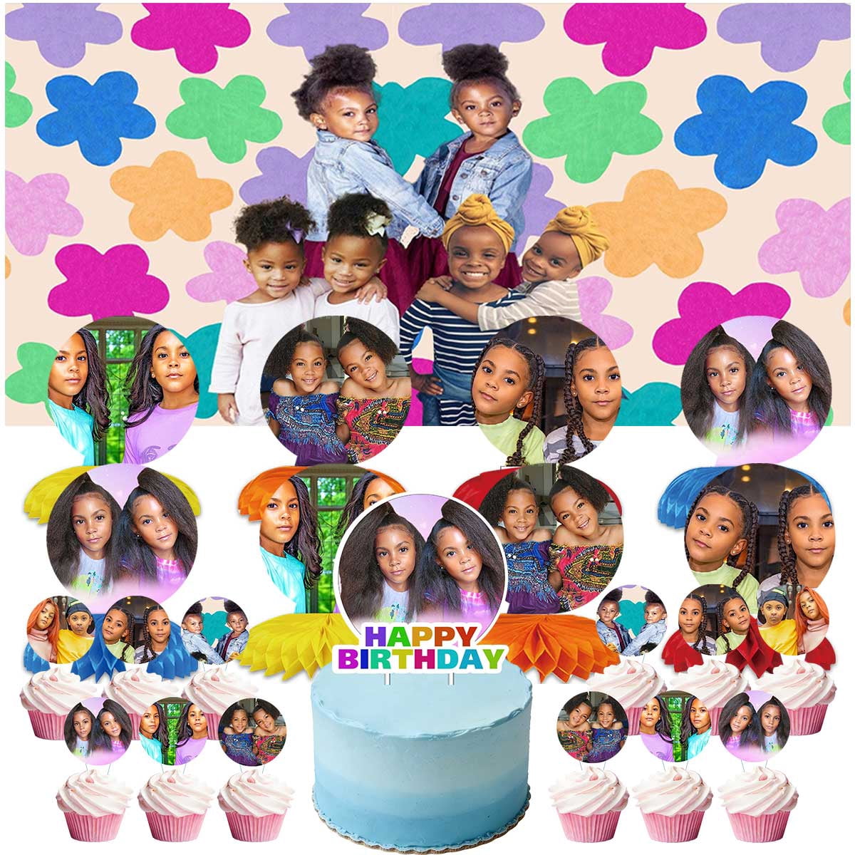 Ava and Alexis McClure Party Decorations Banner Decor Supplies ...