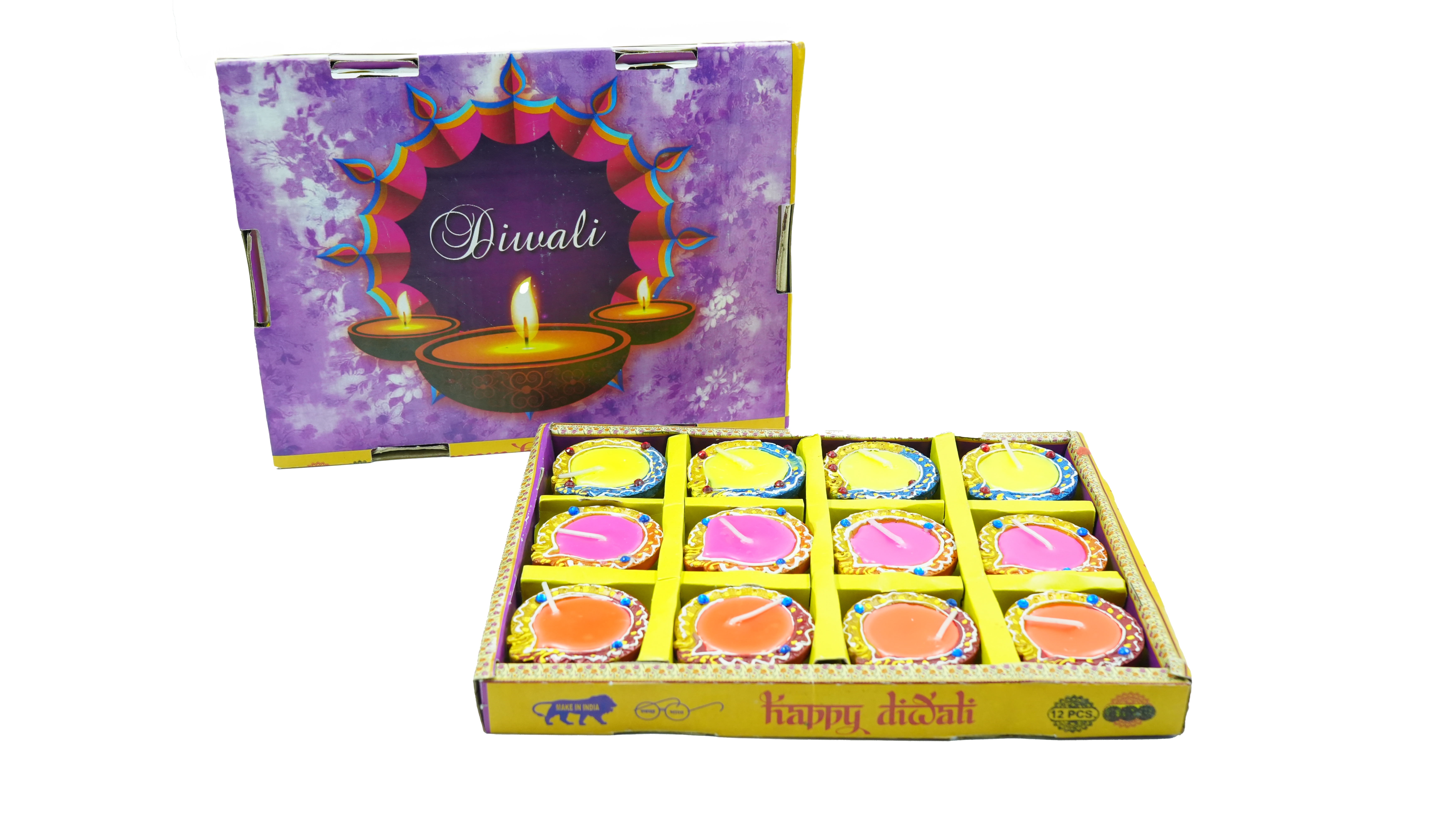 Avador Handmade Clay Diya Indian Puja Oil Lamp, Mitti Diya Lamp ...